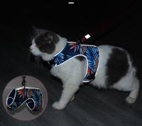 China Custom Print Safety Reflective Strip Waistcoat Strong Durable No Pull Vest Dog Harness for sale