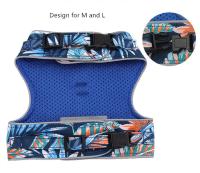 China Custom Print Safety Reflective Strip Waistcoat Strong Durable No Pull Vest Dog Harness for sale