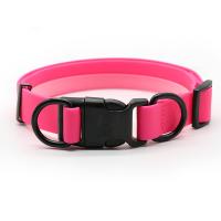 China Hot Selling Pet Garniture Waterproof Collar Easy Clean Heavy Duty PVC Dog Collar for sale