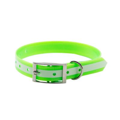 China ODM/ OEM  Manfacturer Soft Comfortable Luminous Nylon Padded Reflective PVC Dog Collar for sale