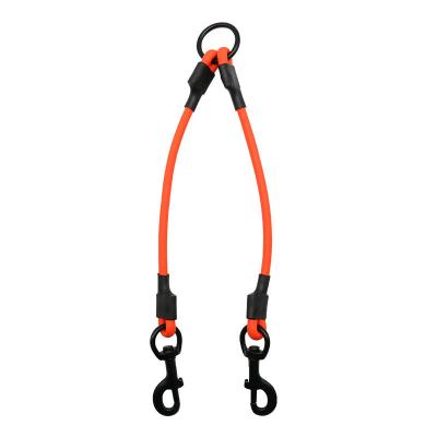 China Durable Soft Dog Leashes Waterproof Two In One Design Double PVC Dog Leash for sale