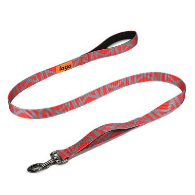 China Heavy Duty Classic Leashes Shock Absorbing Walking Training Nylon Dog Leash for sale