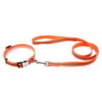 China Dirty Resistant Custom Pet Product Washable Durable 2021 PVC Dog Collar And Leash Set for sale