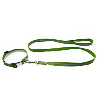 China Dirty Resistant Custom Pet Product Washable Durable 2021 PVC Dog Collar And Leash Set for sale
