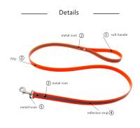 China Support Fashion PVC Leash Ultra Comfort Light Weight Waterproof PVC Coated Dog Leash for sale