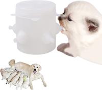 China Anti Flatulence Choking Grade Gel 5 Nipples Self Feeding Milk Bowl Silicon Puppy Feeder for sale