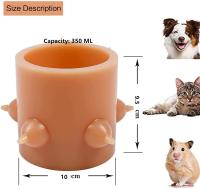 China Anti Flatulence Choking Grade Gel 5 Nipples Self Feeding Milk Bowl Silicon Puppy Feeder for sale