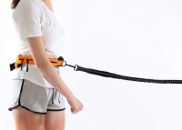 China Jogging Running Hiking Elastic Reflective Leash medium large size Handfree Waist Dog Leash for sale