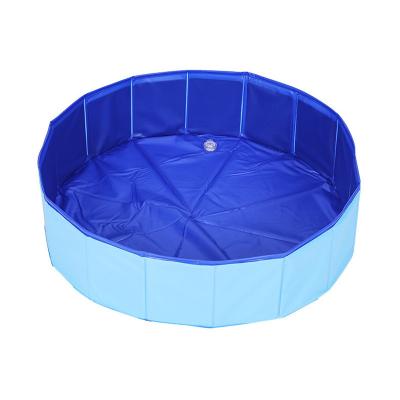 China PVC Non Slip Portable Dog Padding Pool Foldable Inflatable Dog Swimming Pool for sale