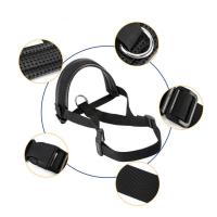 China Easy Release Nylon Neoprene Padded Dog Mouch Cover Breathable Adjustable Dog Muzzle for sale