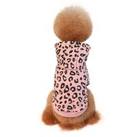 China 2021 New Season Leopord Printing Cotton Comfortable Cute Winter Hoodies Soft Dog Coat for sale