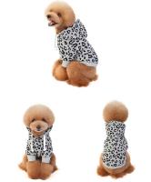 China 2021 New Season Leopord Printing Cotton Comfortable Cute Winter Hoodies Soft Dog Coat for sale