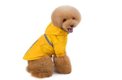 China Comfortable High Quality Safe Reflective Waterproof Outdoor Training Dog Raincoat for sale