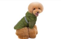 China Comfortable High Quality Safe Reflective Waterproof Outdoor Training Dog Raincoat for sale
