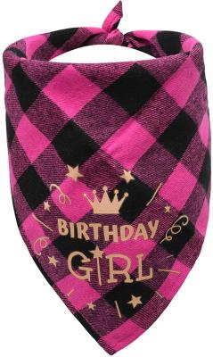 China 100% Cotton Reversible Scarf Personalized Printing Pattern Triangle Christmas Dog Bandana for sale