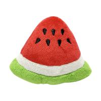 China Custom Interactive Dog Chew Toys Pink Ice Cream Shape Soft Plush Squeak Dog Toys for sale