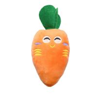 China Custom Interactive Dog Chew Toys Pink Ice Cream Shape Soft Plush Squeak Dog Toys for sale