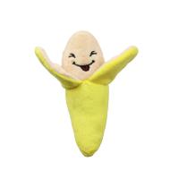 China Custom Interactive Dog Chew Toys Pink Ice Cream Shape Soft Plush Squeak Dog Toys for sale