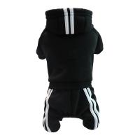 China Fashion Solid Design Clothes Pet Hoodie 4 Legs Clothing Soft Cotton Dog Sport Jacket for sale