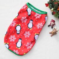 China Christmas Dog Clothes Costumes Soft Comfort Pajamas Xmas Vest Dog Clothing Christmas for sale