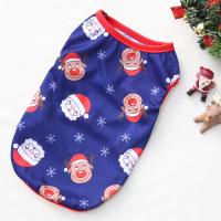China Christmas Dog Clothes Costumes Soft Comfort Pajamas Xmas Vest Dog Clothing Christmas for sale