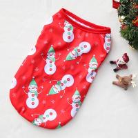 China Christmas Dog Clothes Costumes Soft Comfort Pajamas Xmas Vest Dog Clothing Christmas for sale