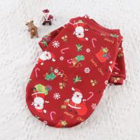 China Christmas Dog Clothes Costumes Soft Comfort Pajamas Xmas Vest Dog Clothing Christmas for sale