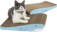 China High Quality Corrugated Scratch Paperboard Recycle Whale Shape Cat Scratching Board for sale