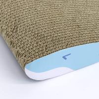 China High Quality Corrugated Scratch Paperboard Recycle Whale Shape Cat Scratching Board for sale