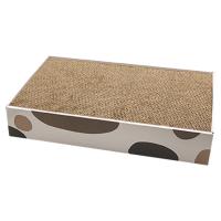 China Expandable 2 Packs Reversible Rectangle Corrugated Scratch Paperboard Cat Playing Board for sale