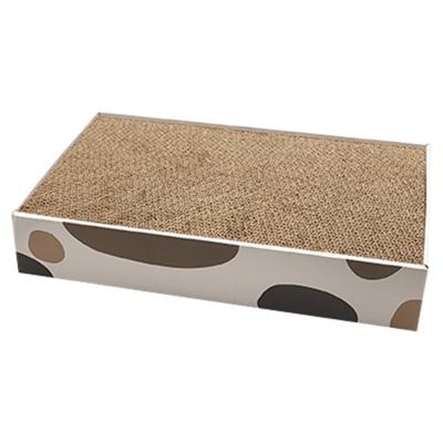 China Expandable 2 Packs Reversible Rectangle Corrugated Scratch Paperboard Cat Playing Board for sale