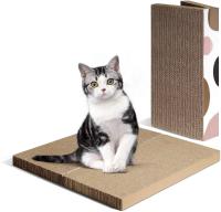 China Expandable 2 Packs Reversible Rectangle Corrugated Scratch Paperboard Cat Playing Board for sale