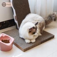 China Expandable 2 Packs Reversible Rectangle Corrugated Scratch Paperboard Cat Playing Board for sale