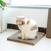 China Expandable 2 Packs Reversible Rectangle Corrugated Scratch Paperboard Cat Playing Board for sale