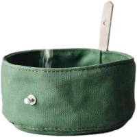 China Lightweight Collapsible Canvas Dog Interactive Toys For Easy Travel Waterproof Canvas Dog Bowl for sale