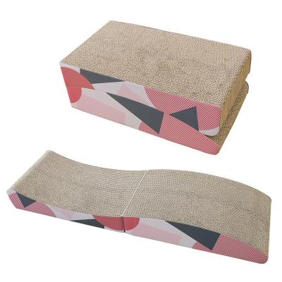 China Funiture Protecting Scratching Boardboard Foldable Corrugated Cat Scratch Paperboard for sale