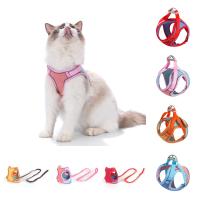 China Cat Anti-Break Away Reflective Vest Traction Rope Breathable Chest Harness for sale