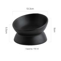 China No Black Chin Dog Interactive Toys Easy Clean Anti Chocking Ceramic Pet Bowl for sale