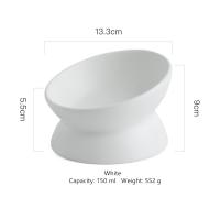 China No Black Chin Dog Interactive Toys Easy Clean Anti Chocking Ceramic Pet Bowl for sale