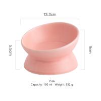 China No Black Chin Dog Interactive Toys Easy Clean Anti Chocking Ceramic Pet Bowl for sale