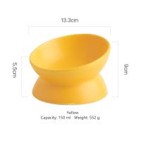 China No Black Chin Dog Interactive Toys Easy Clean Anti Chocking Ceramic Pet Bowl for sale