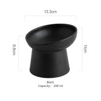 China Matte Ceramic Neck Protection Cat Feeding Bowl Customized Design for sale