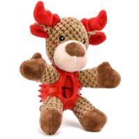 China AJ Pet Interactive Toy , Squeaky Stuffed Christmas Pet Food Leakage Toys for sale