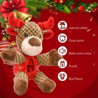 China AJ Pet Interactive Toy , Squeaky Stuffed Christmas Pet Food Leakage Toys for sale