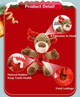 China AJ Pet Interactive Toy , Squeaky Stuffed Christmas Pet Food Leakage Toys for sale