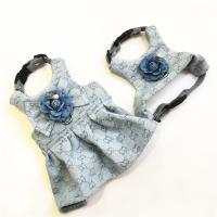 China Custom High Quality Nice Design Luxury Brand Classic Pattern Small Dog Sundress for sale