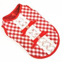 China Personalized Fashion Design Dog Summer Dress Princess Tartan Plaid Pattern Dog Dress Clothes for sale