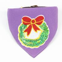 China Customized Chirstmas Lovely Pattern Triangle Scarf Small Medium Dog Bandana Collar for sale