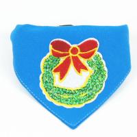 China Customized Chirstmas Lovely Pattern Triangle Scarf Small Medium Dog Bandana Collar for sale