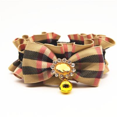 China Personalized Handmade Fashion Cat Necktie Collar Decorative Teddy Yorkshire Collar Bowtie for sale